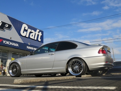 BMW E46にSSRプロフェッサーTF1の取り付け！！ | 一宮店 | 店舗ブログ | タイヤ＆ホイールの専門店「クラフト」