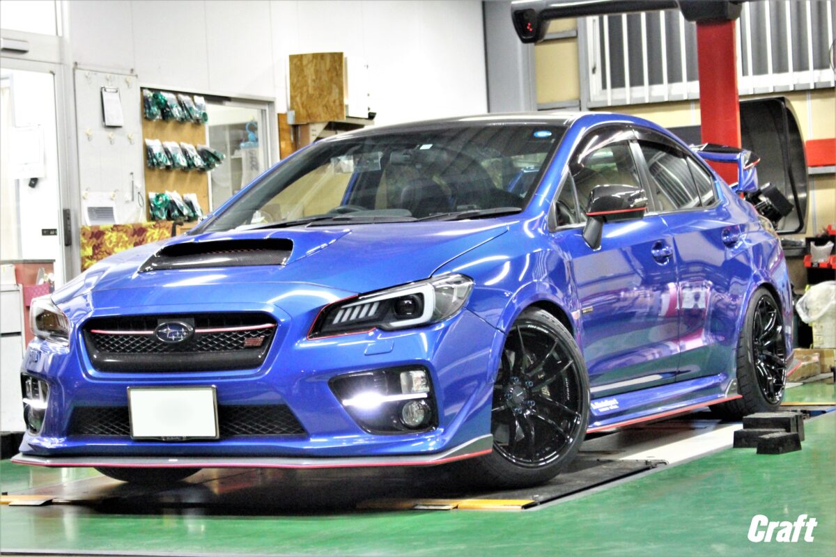 WRX STI VAB にウェッズスポーツRN-55M RRフェイスを装着！！ | 厚木店 | 店舗ブログ | タイヤ＆ホイールの専門店「クラフト」