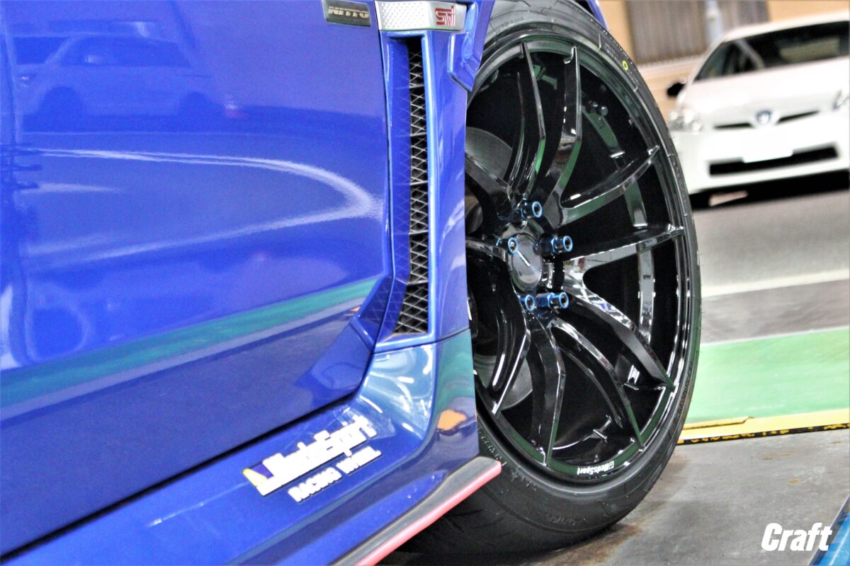 WRX STI VAB にウェッズスポーツRN-55M RRフェイスを装着！！ | 厚木店 | 店舗ブログ | タイヤ＆ホイールの専門店「クラフト」