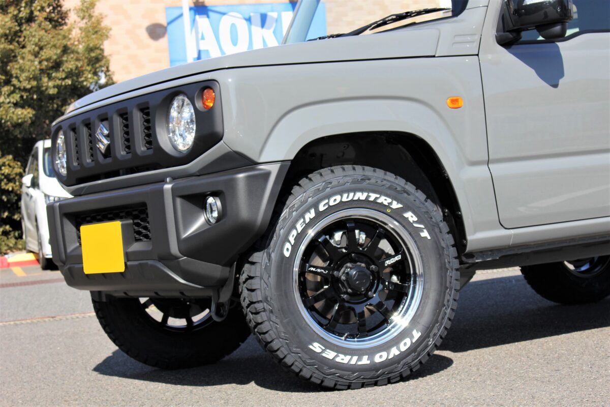 JB64ジムニーにRAYS A・LAP-J×オープンカントリーRTを装着!! | JB64ジムニーにRAYS A・LAP-J×オープン ...